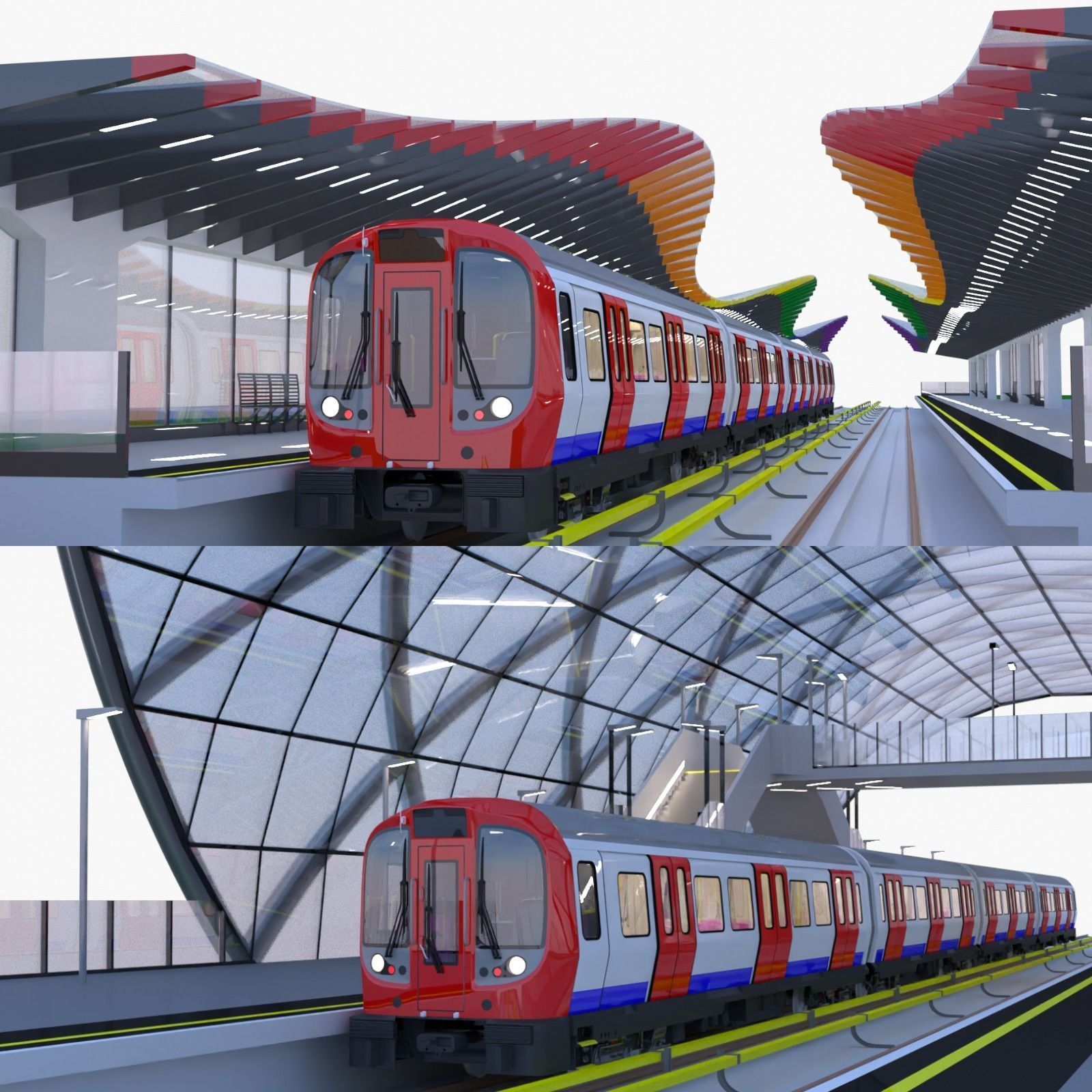 London metro stations 3D Model Collection | CGTrader