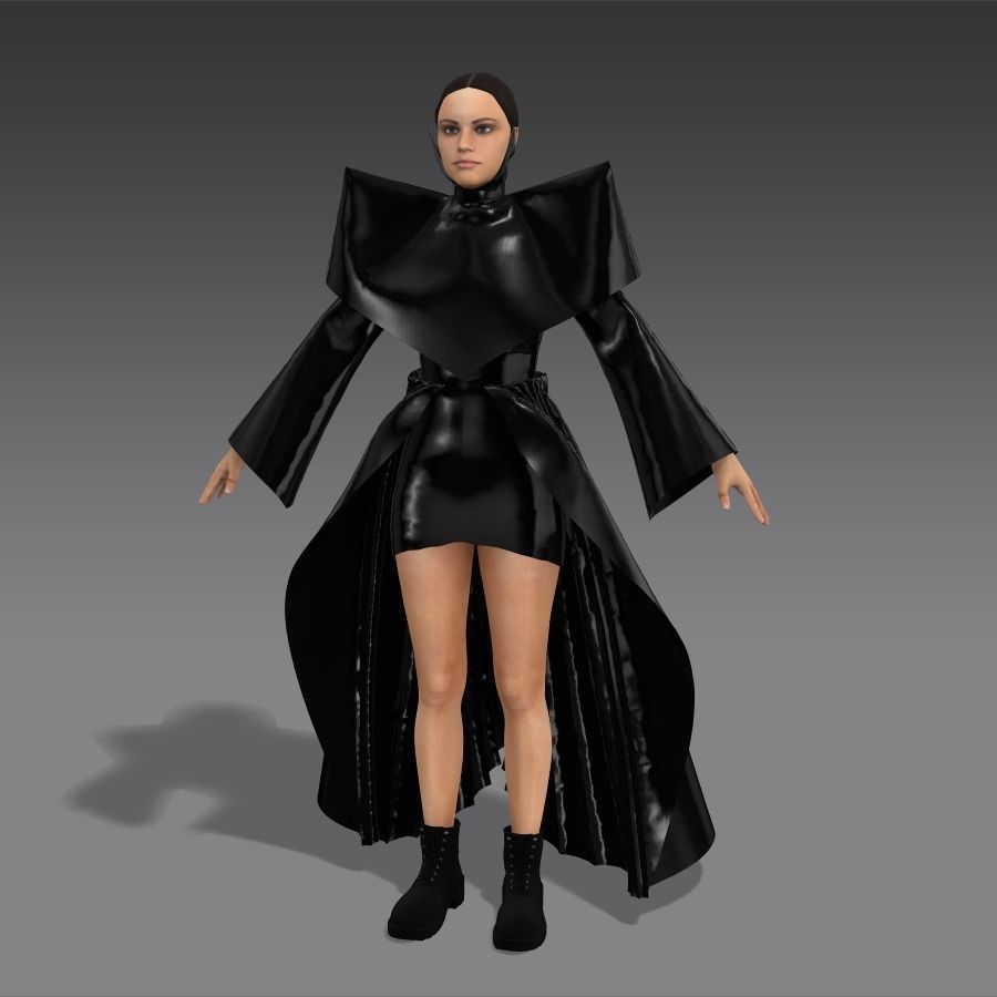 3d scifi dress 3d costume 3D model | CGTrader