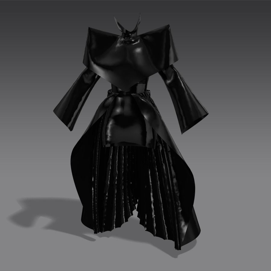 3d scifi dress 3d costume 3D model | CGTrader