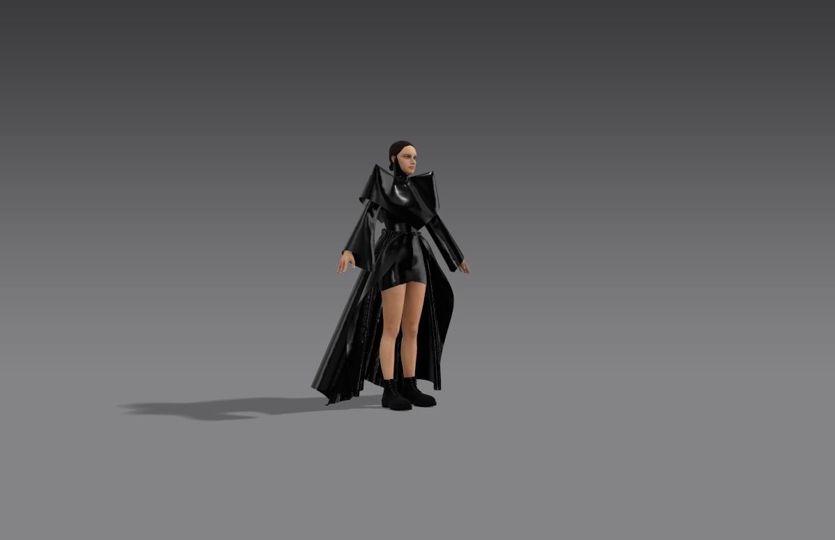 3d scifi dress 3d costume 3D model | CGTrader