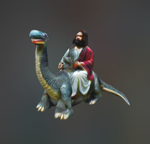 Jesus Christ on Dinosaur 3D model | CGTrader
