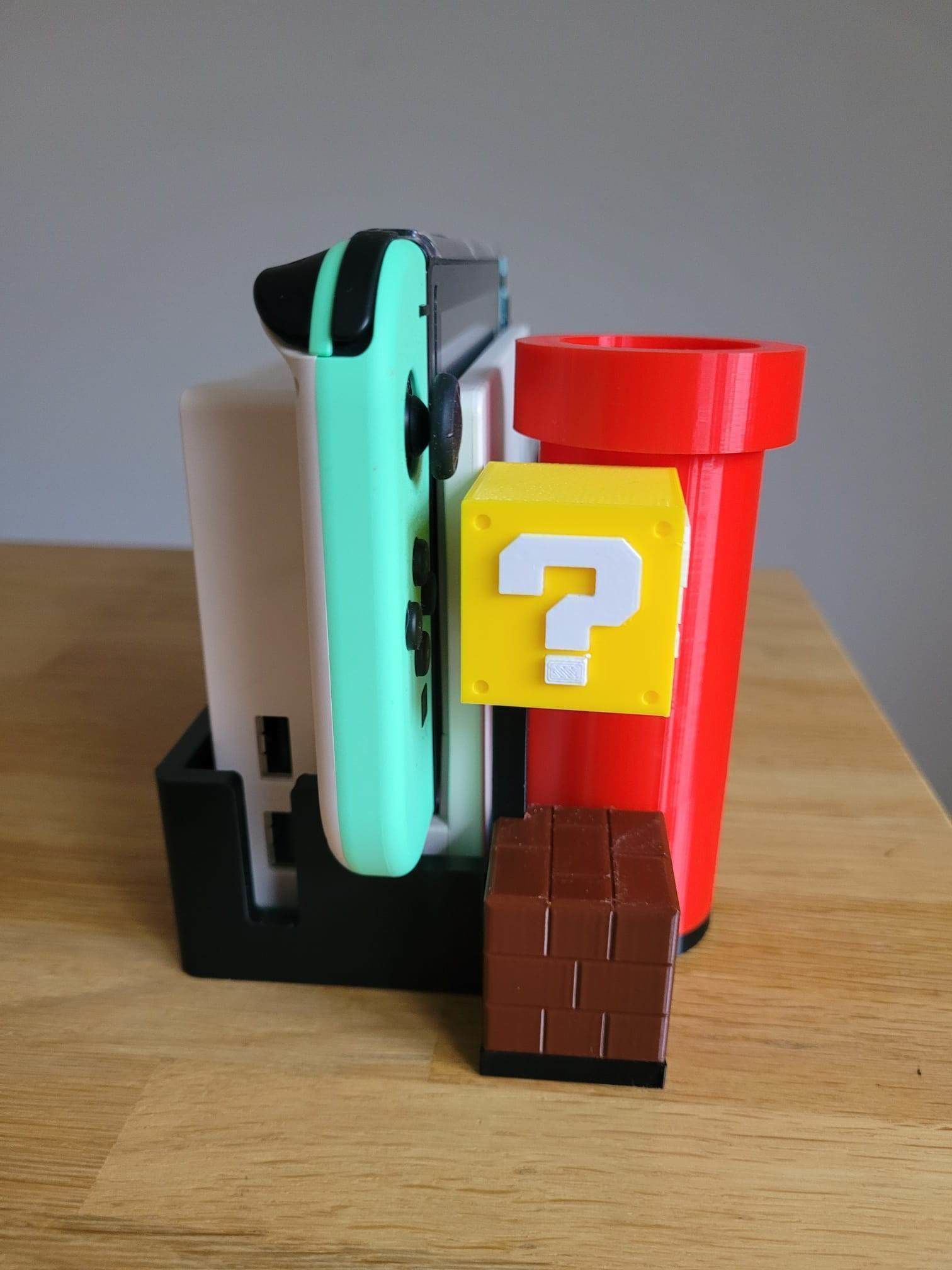 Nintendo Switch With 1 Dock Mario Bros Style Full Color Print 3D model ...