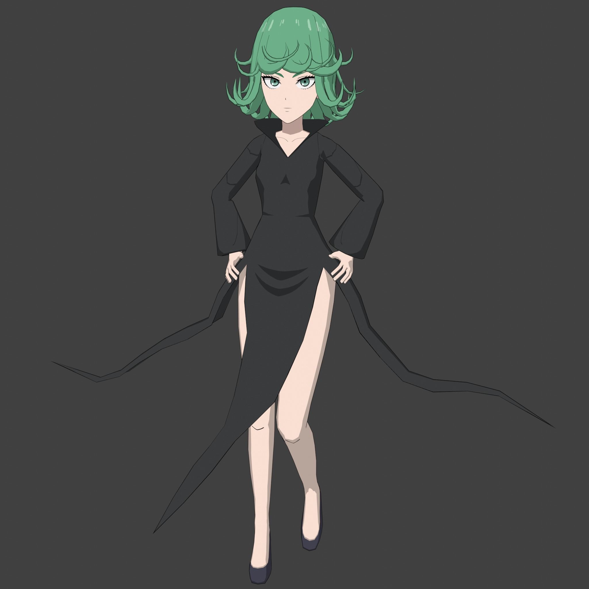 3D model Tatsumaki - One Punch Man VR / AR / low-poly | CGTrader