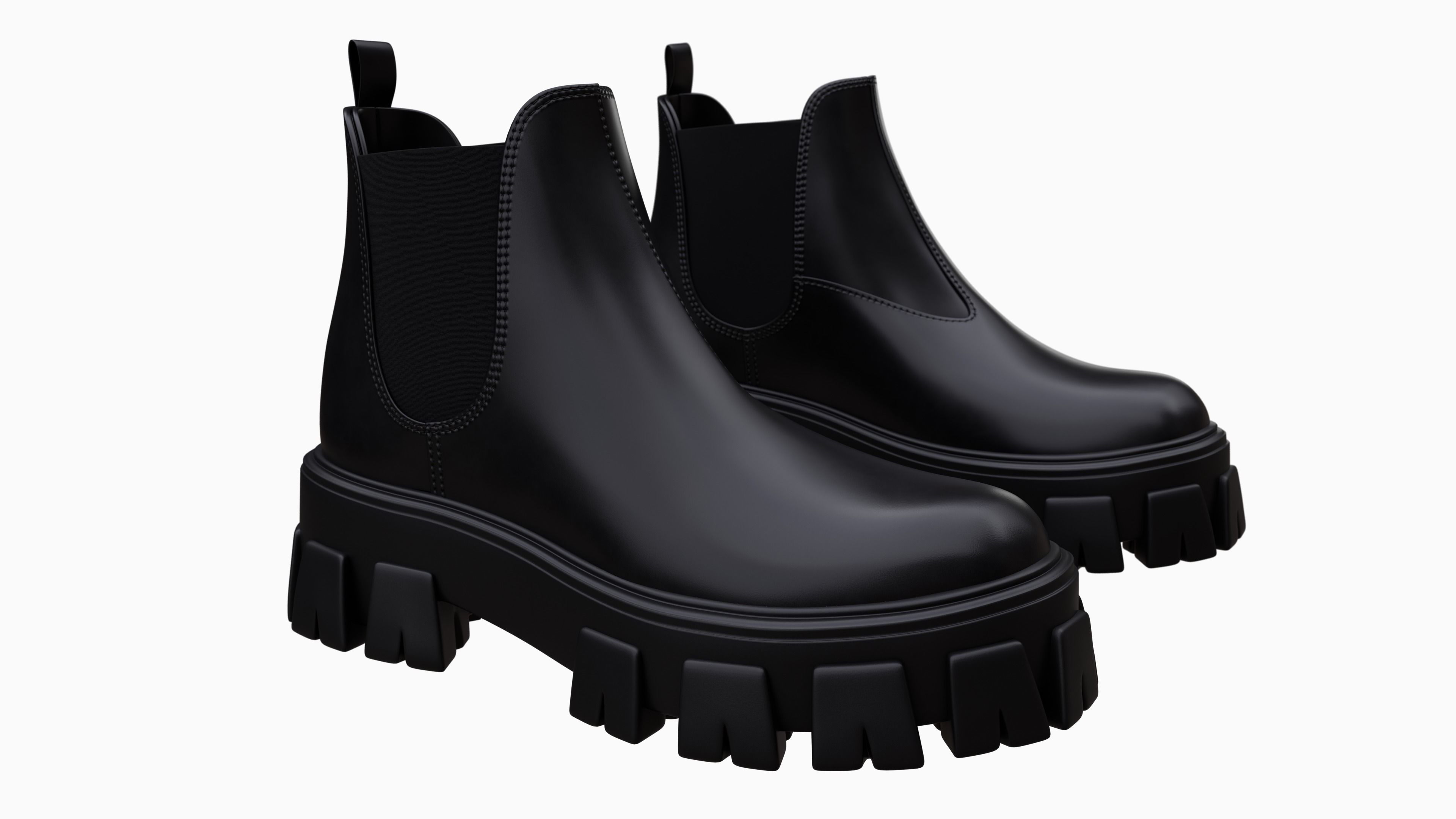 3D model Prada Chelsea boots VR / AR / low-poly | CGTrader