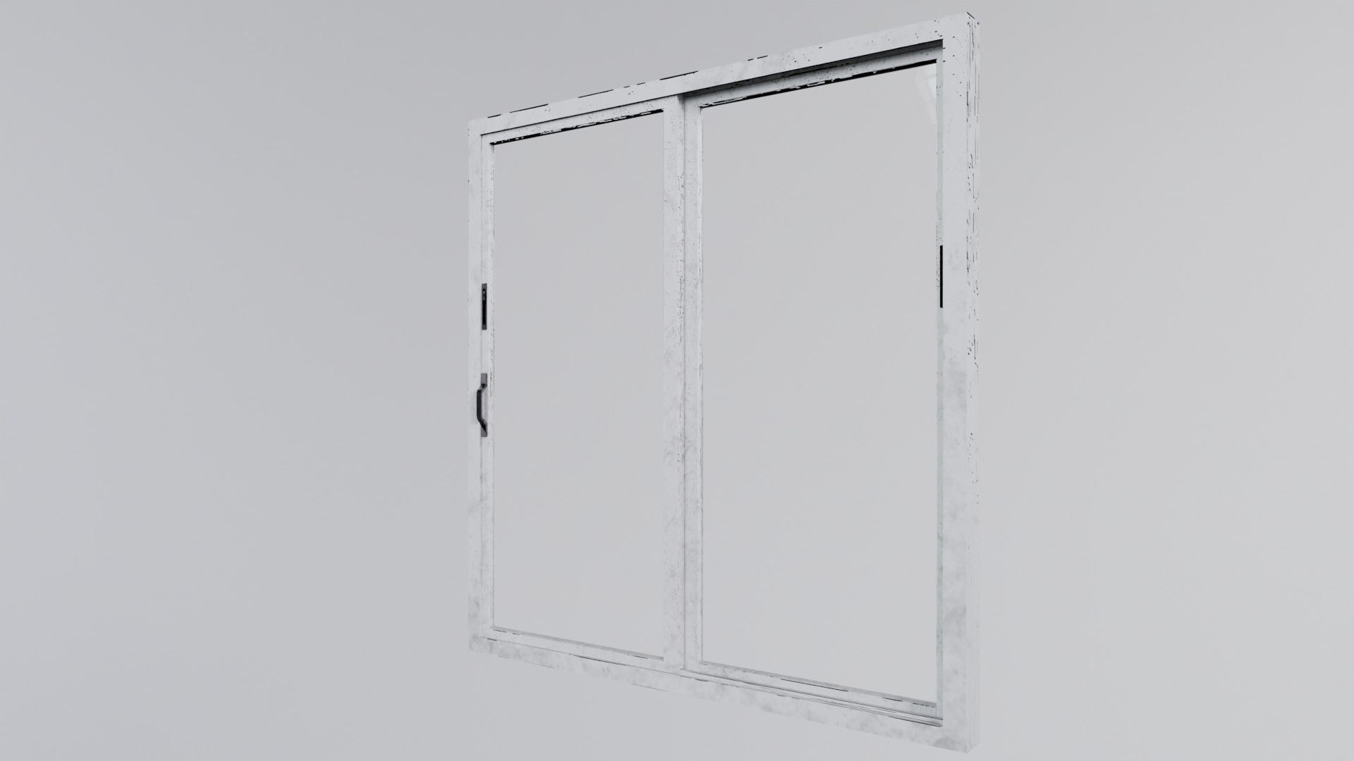 Sliding Window - Wood - White 3D model | CGTrader