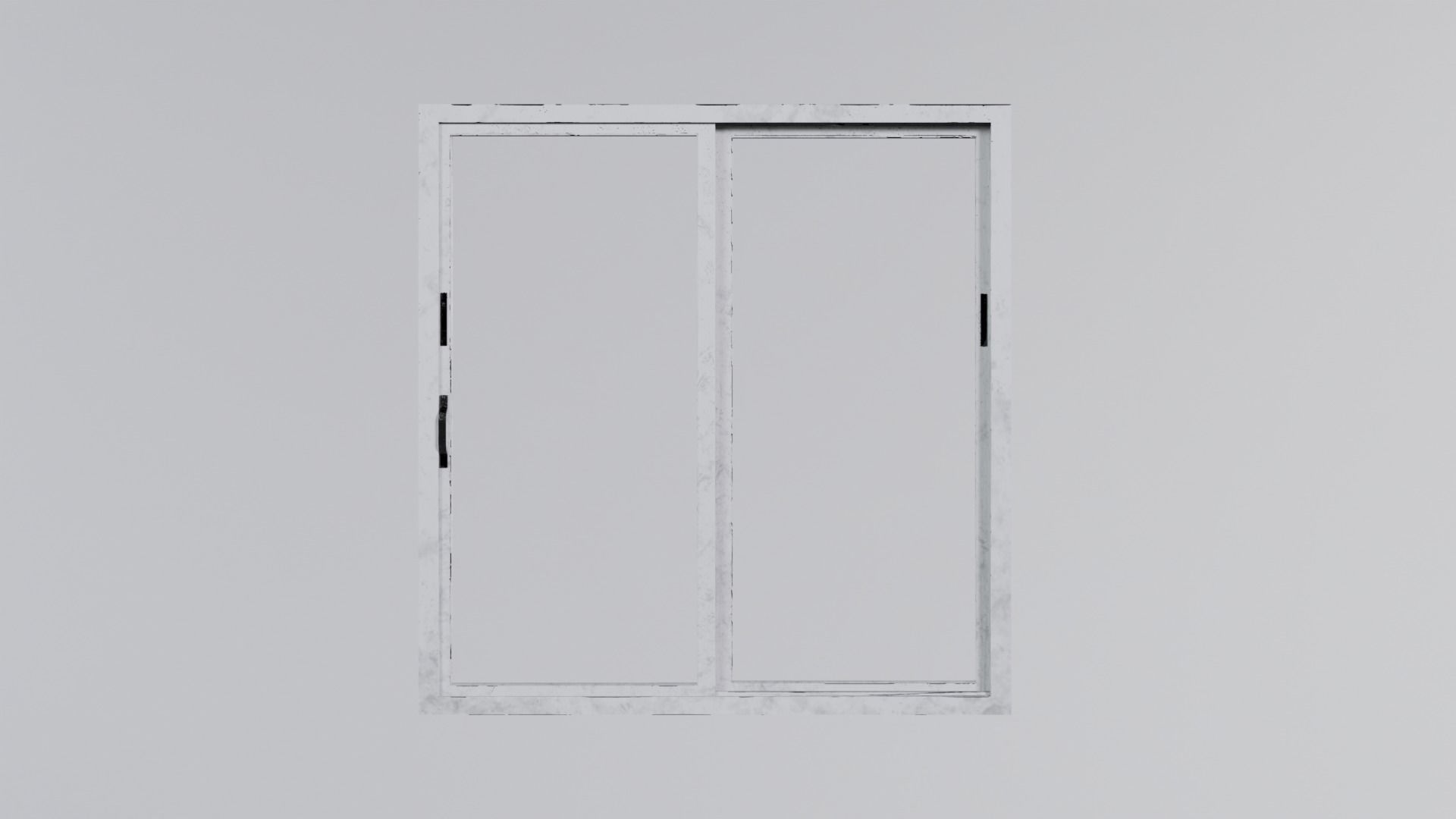 Sliding Window - Wood - White 3D model | CGTrader