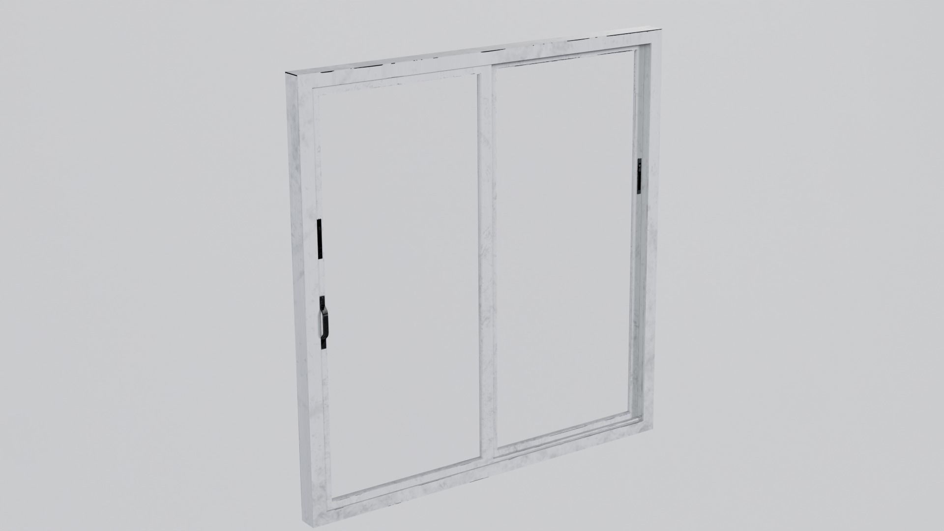 Sliding Window - Wood - White 3D model | CGTrader