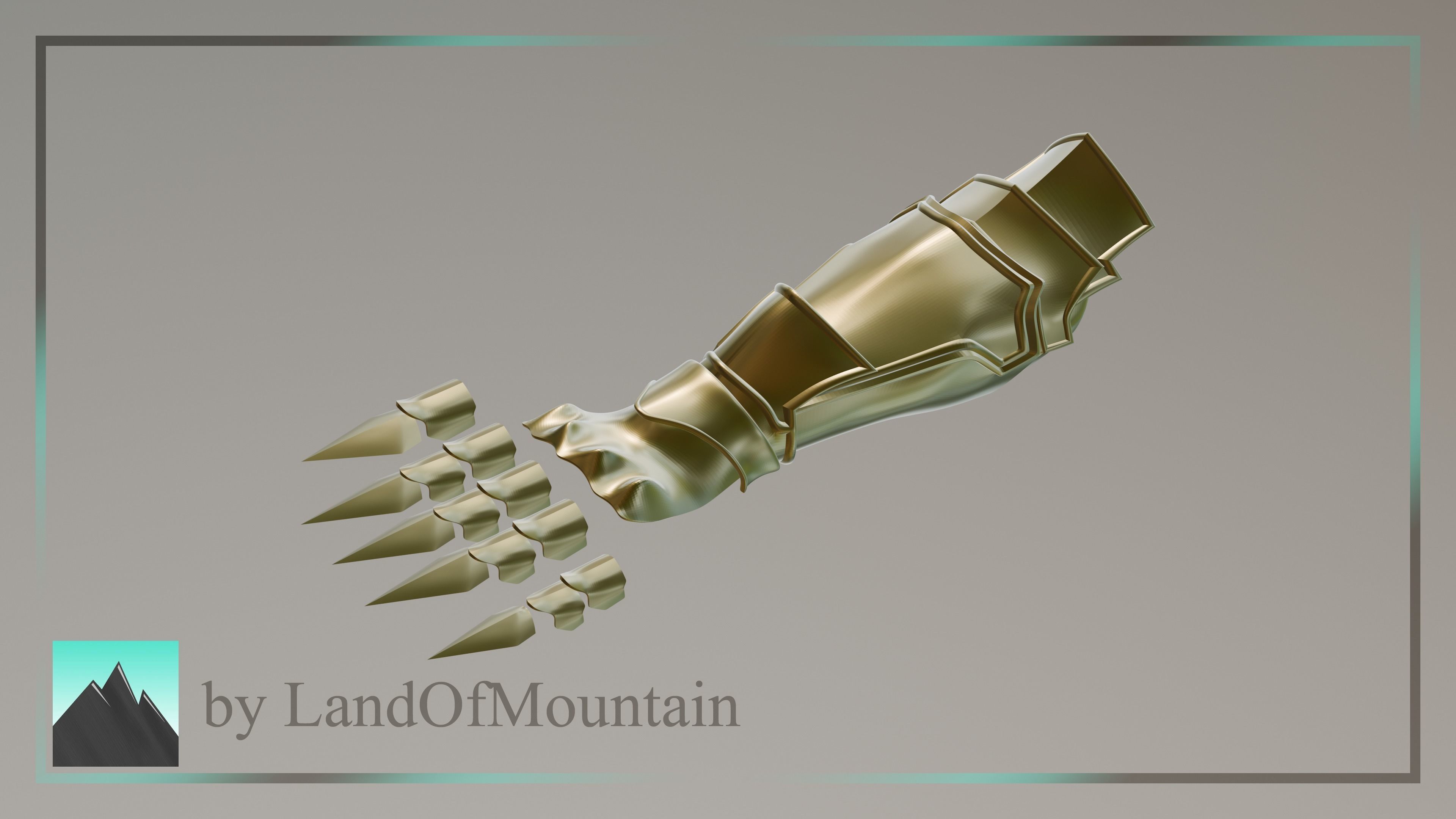 Final Fantasy VII - Vincent Valentine Armor Set 3D model 3D printable ...