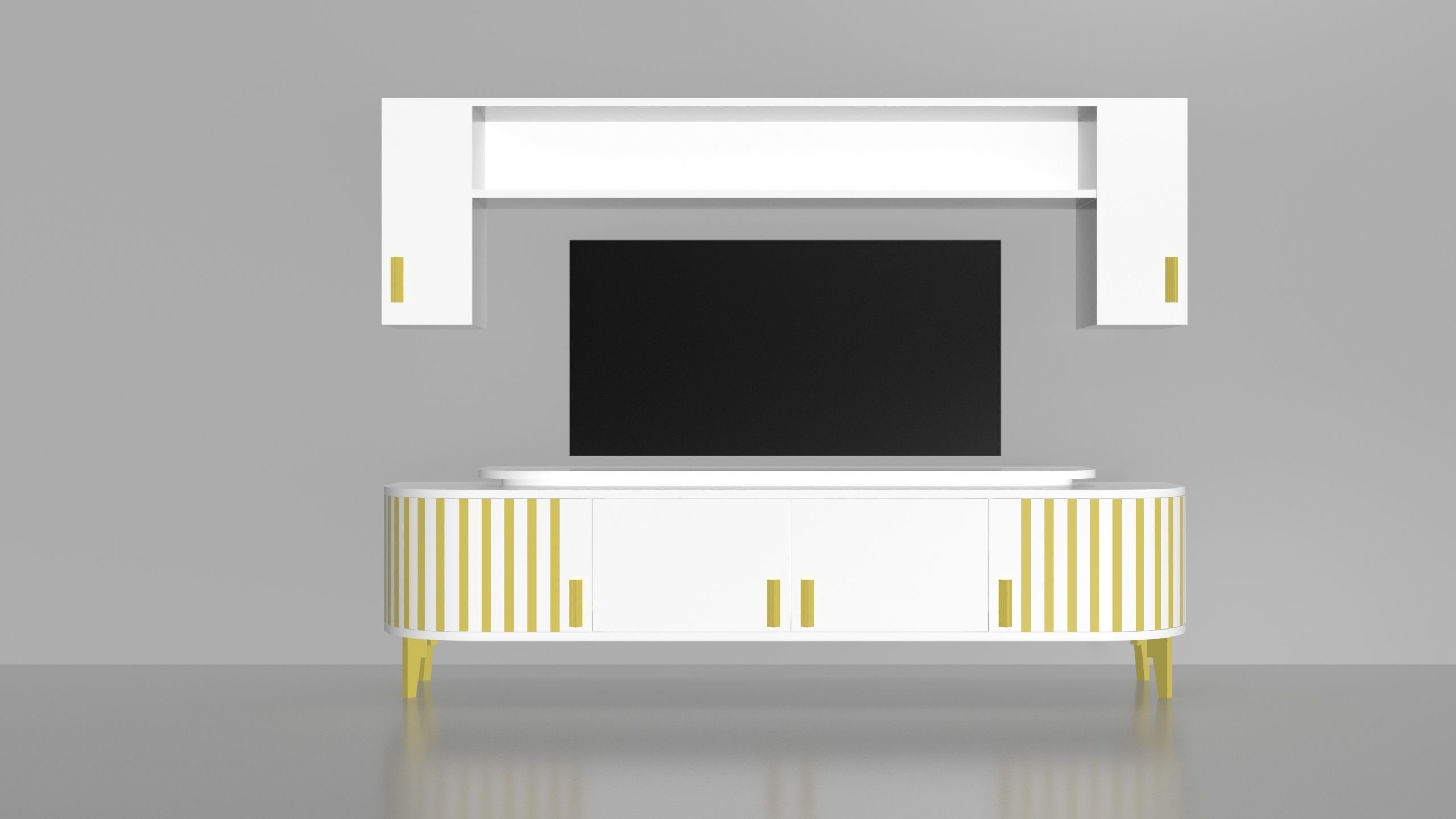 3D model specialis modern plexi tv unitates VR / AR / low-poly | CGTrader