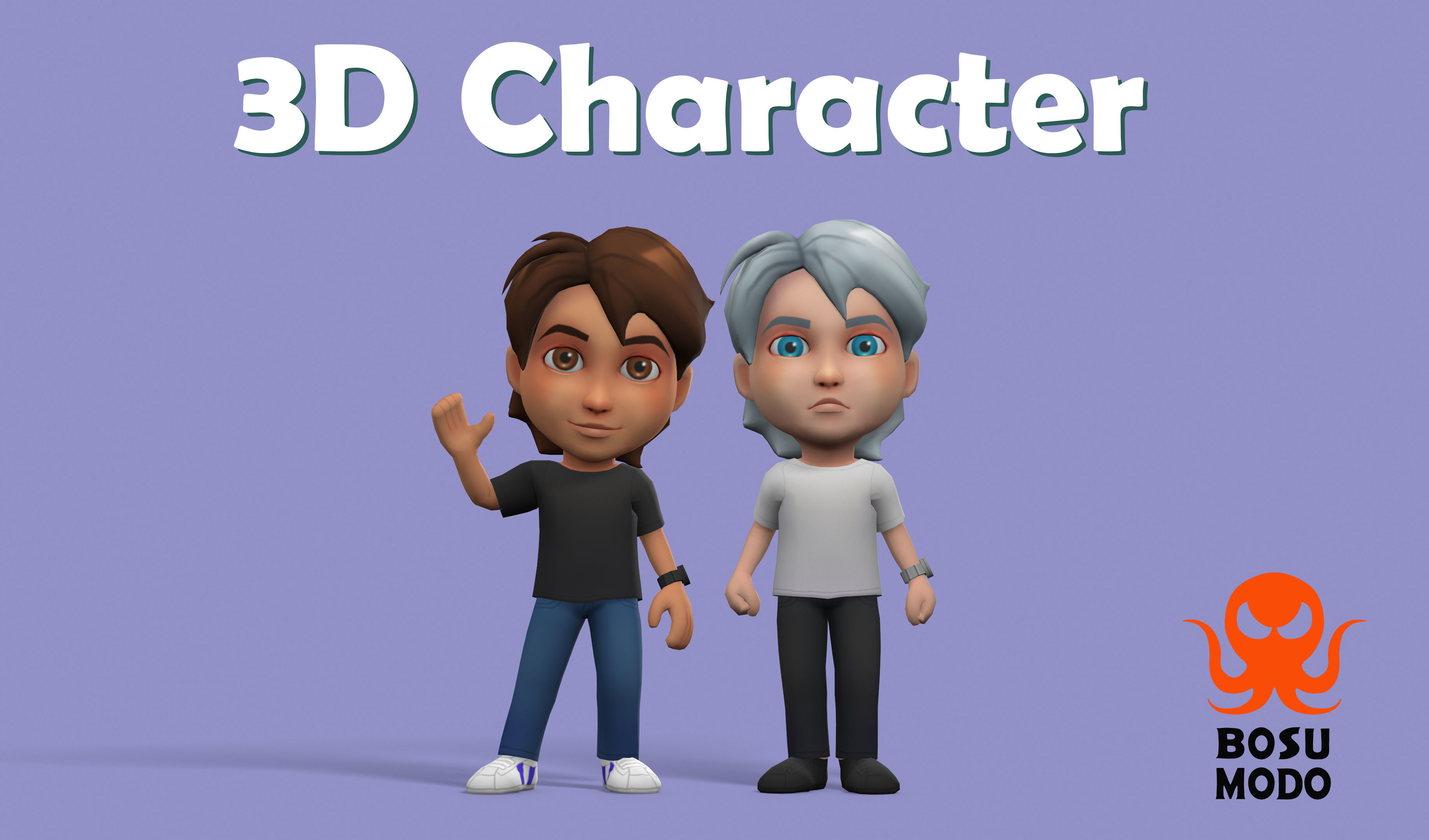 3D model 3D Character - Single Pack VR / AR / low-poly | CGTrader