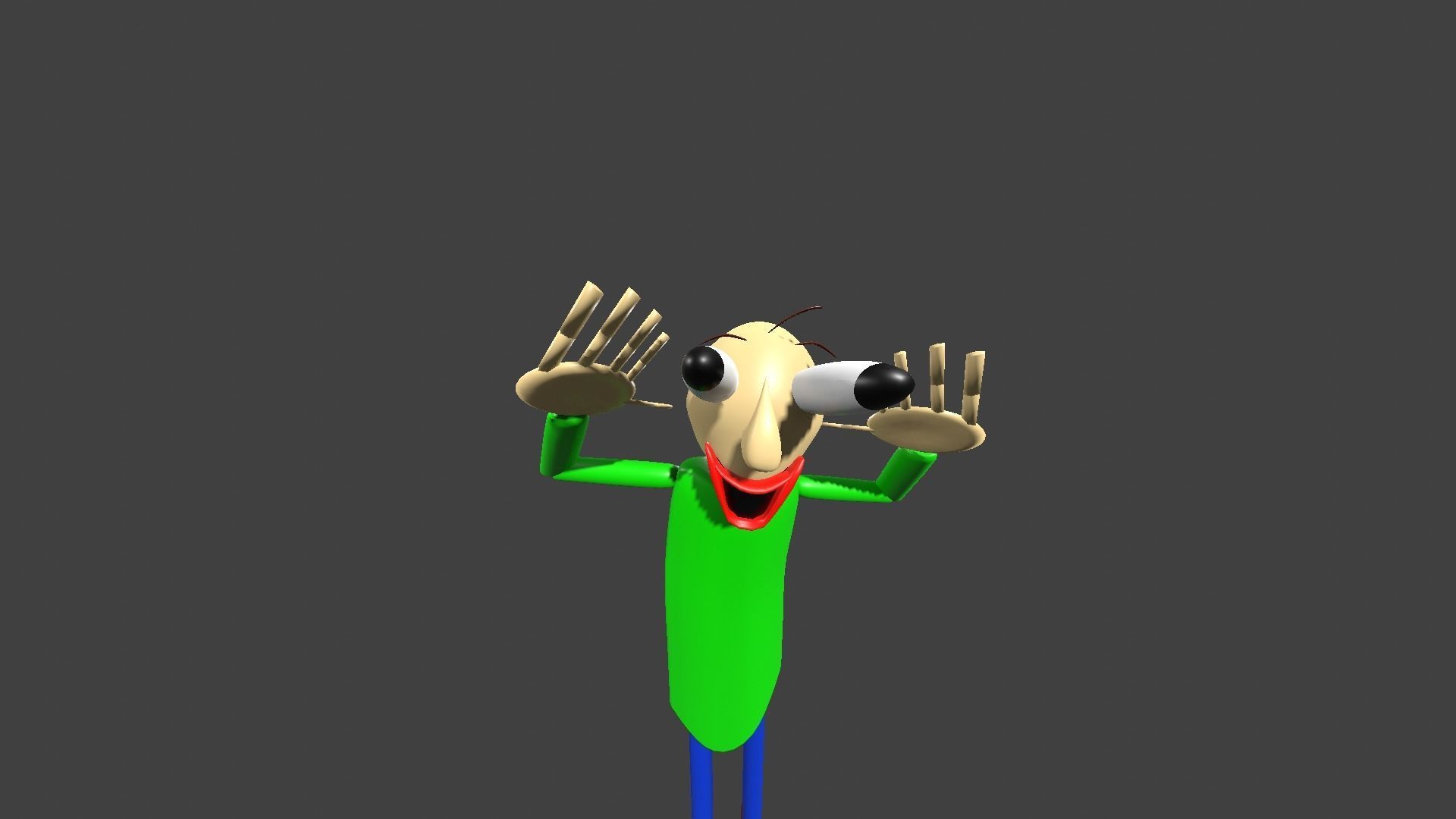 Foxbear Baldi Blender Port free 3D model rigged | CGTrader