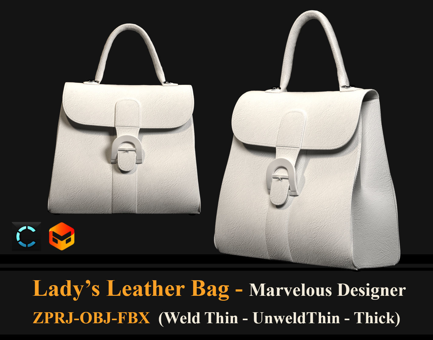 Lady Leather Bag 3D model | CGTrader