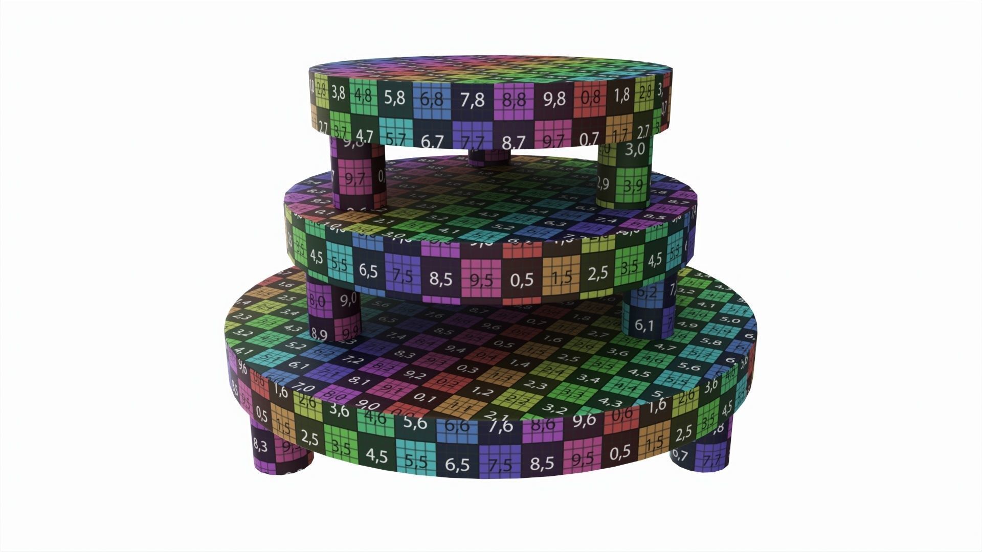 Store Wooden Round Display Stand 3D model | CGTrader