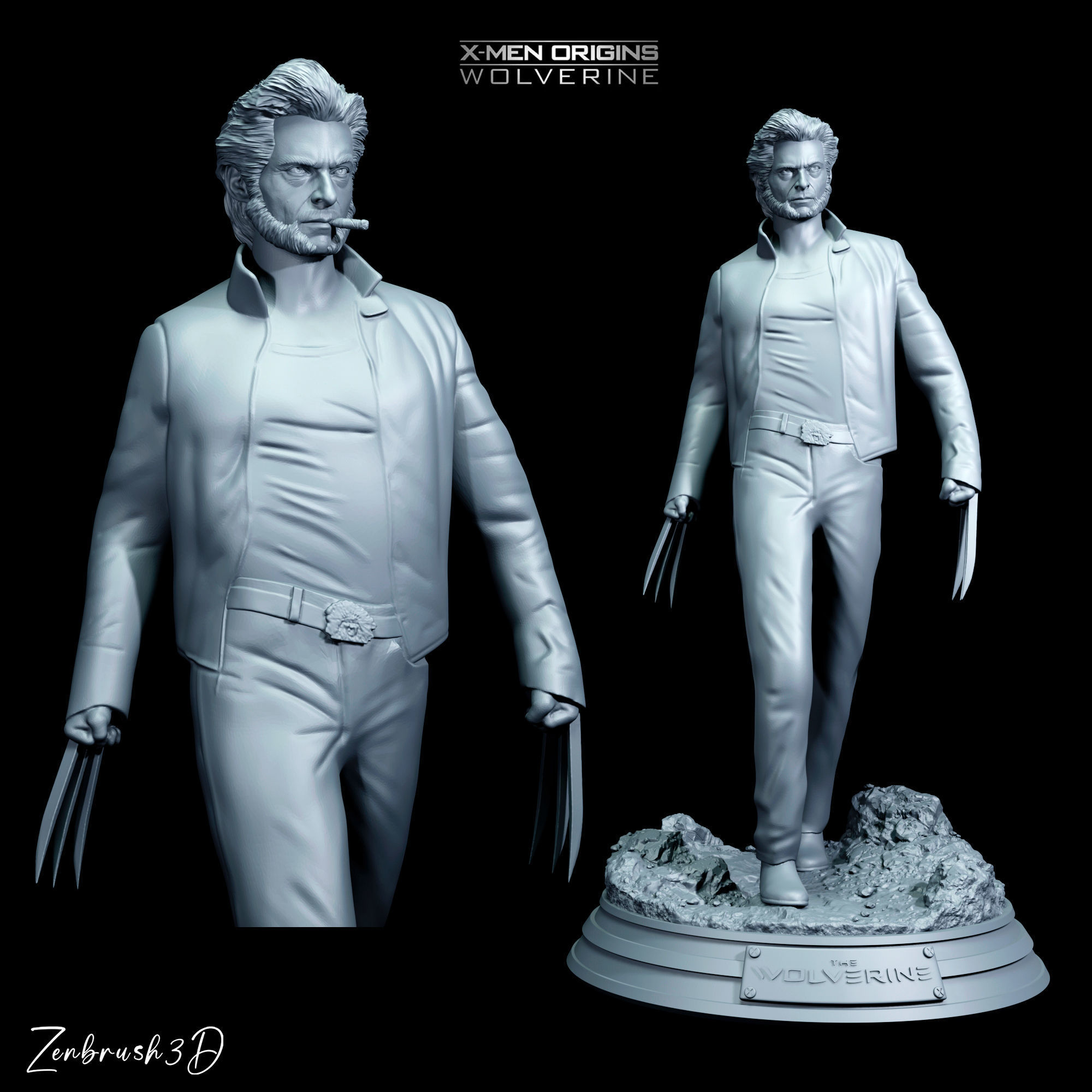 WOLVERINE - HUGH JACKMAN 3D PRINTING MODEL STL 3D model 3D printable ...