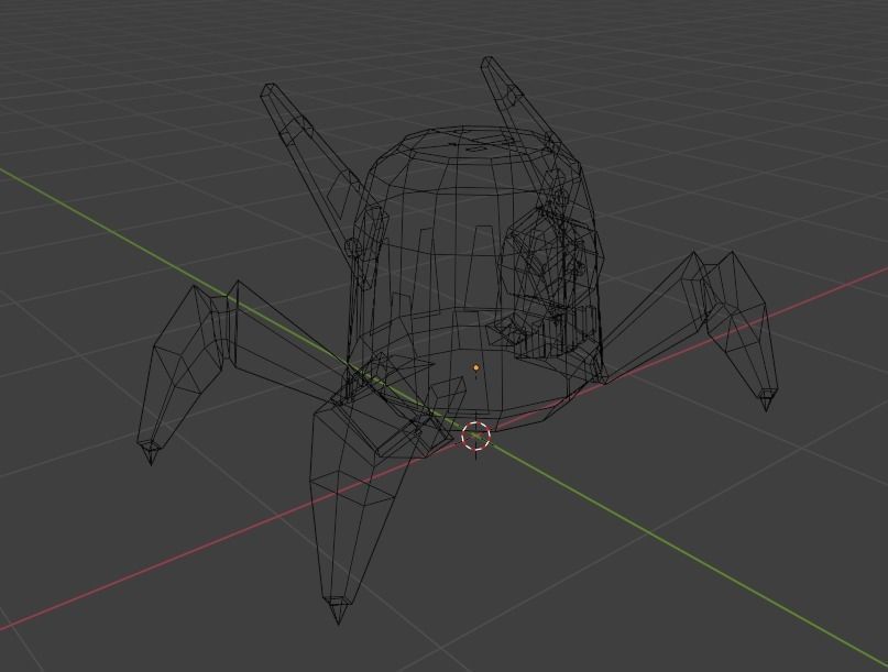 3D model Low-poly Stylized Quadrapod Robot VR / AR / low-poly | CGTrader