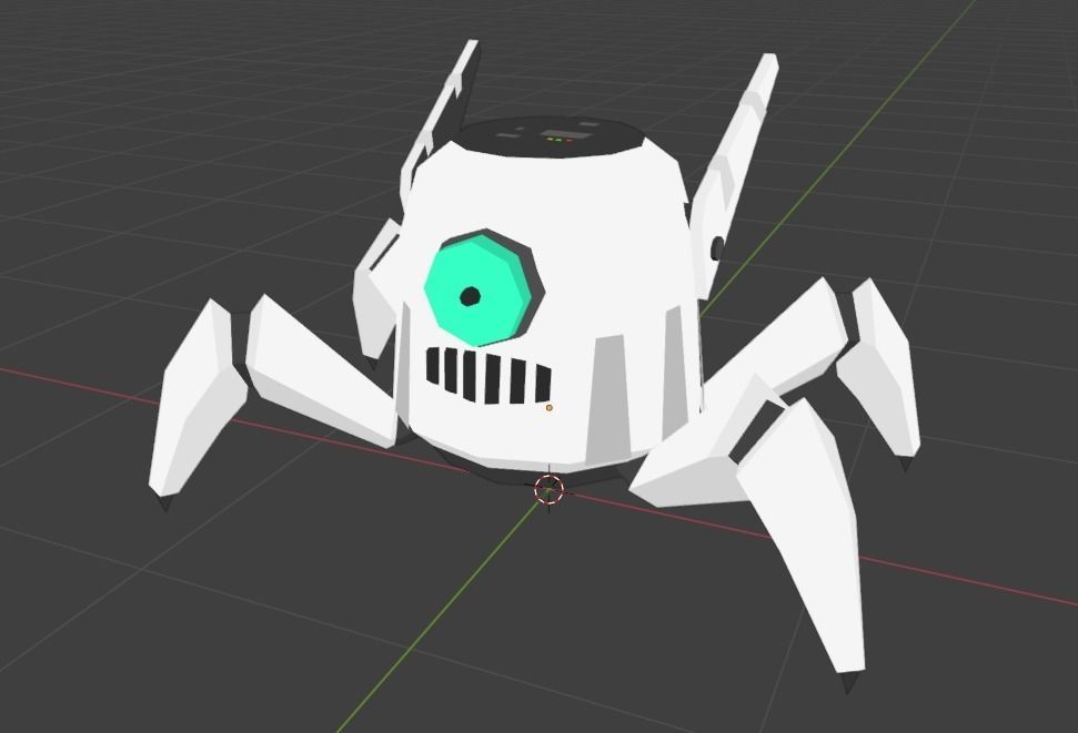 3D model Low-poly Stylized Quadrapod Robot VR / AR / low-poly | CGTrader