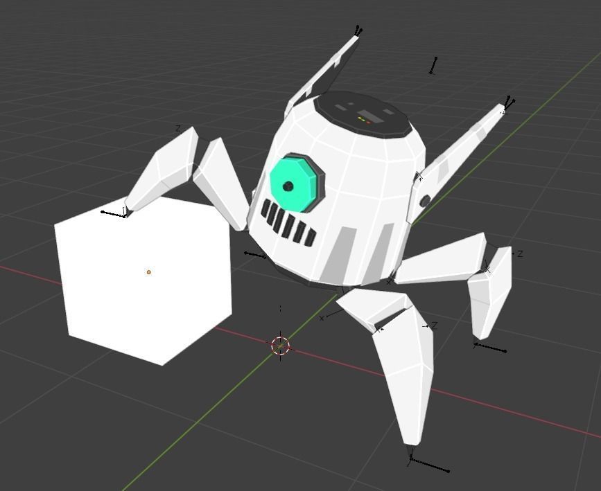 3D model Low-poly Stylized Quadrapod Robot VR / AR / low-poly | CGTrader
