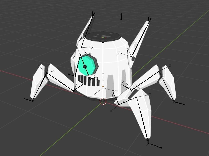 3D model Low-poly Stylized Quadrapod Robot VR / AR / low-poly | CGTrader