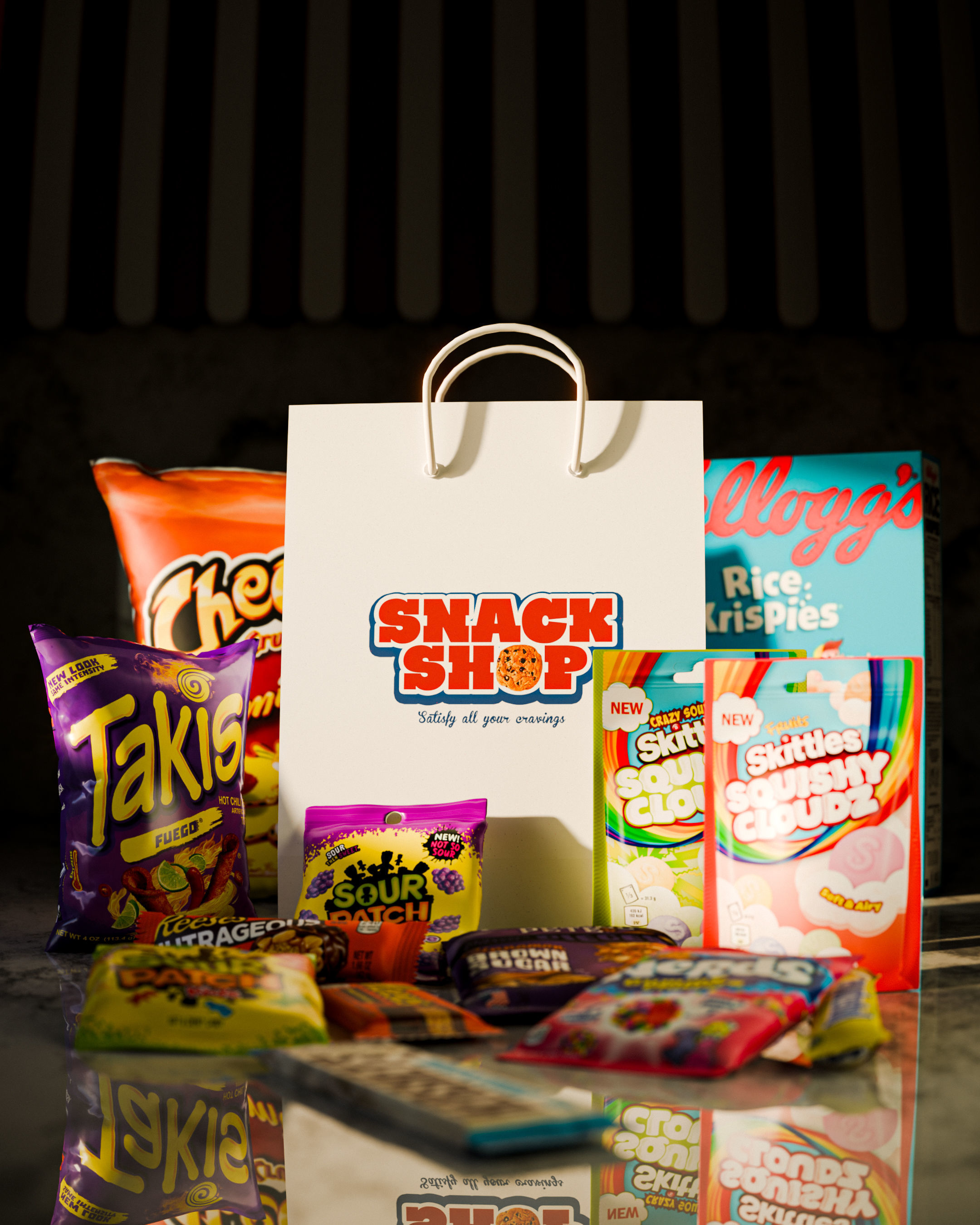 Snack Shop Display 3D model | CGTrader