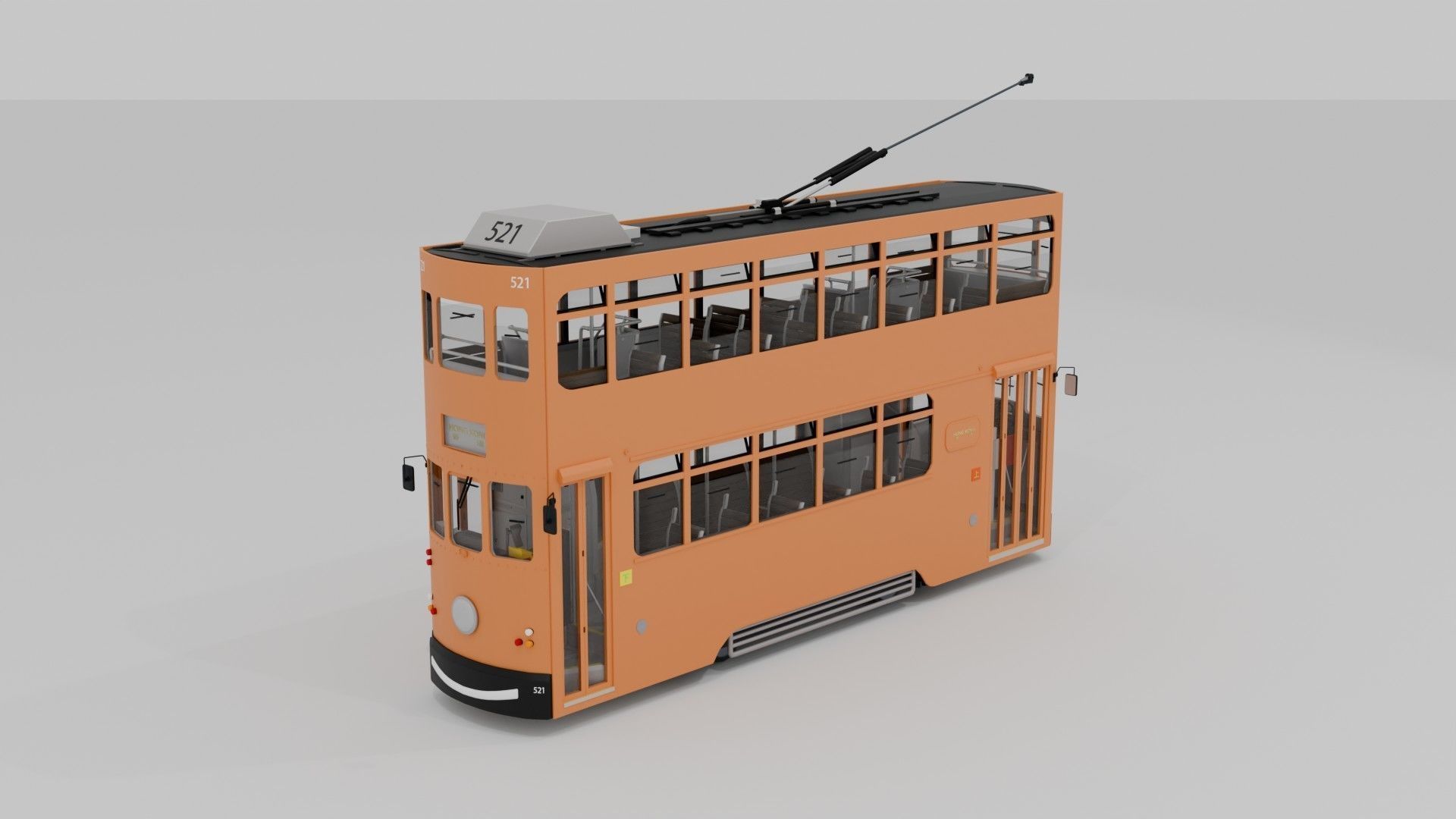 3D model Hong Kong Tram VR / AR / low-poly | CGTrader