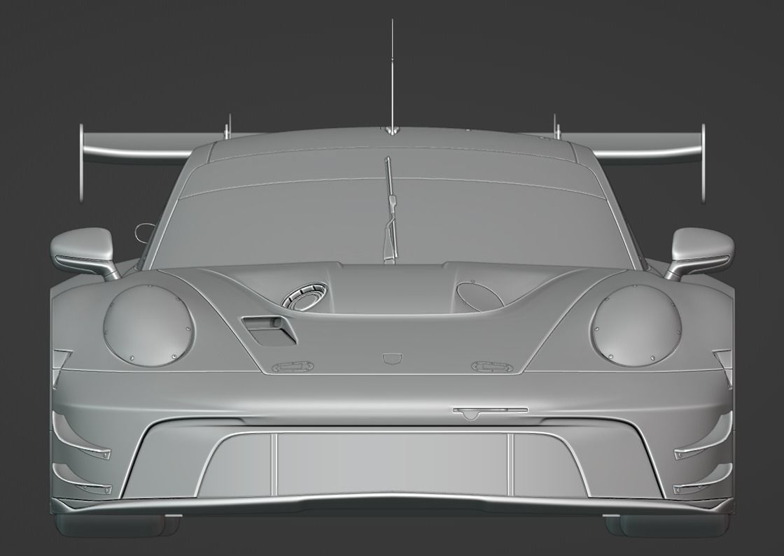 3D model porsche 911 992 gt3 r VR / AR / low-poly | CGTrader