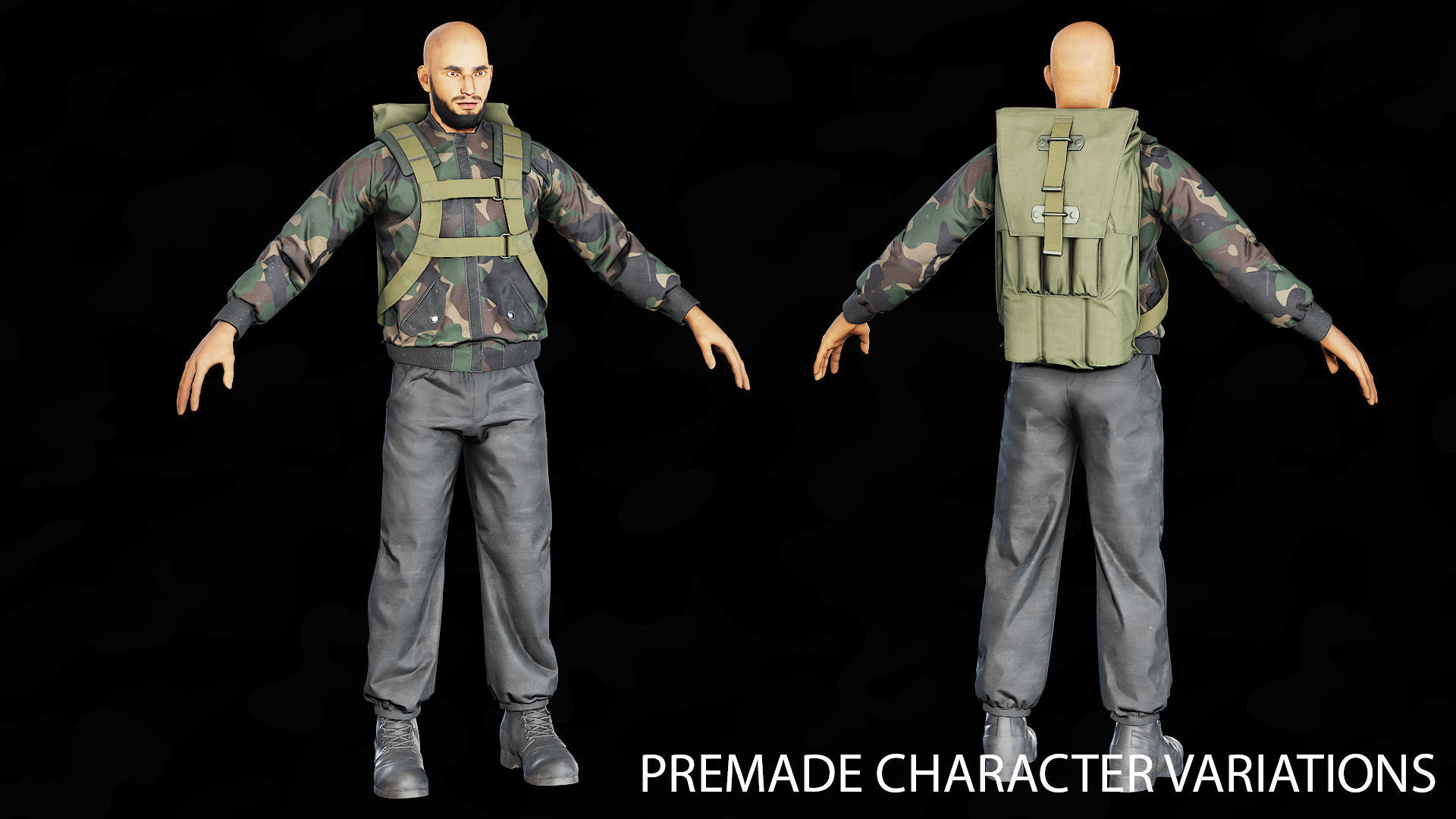 3D model Modular Insurgents Pack VR / AR / low-poly | CGTrader
