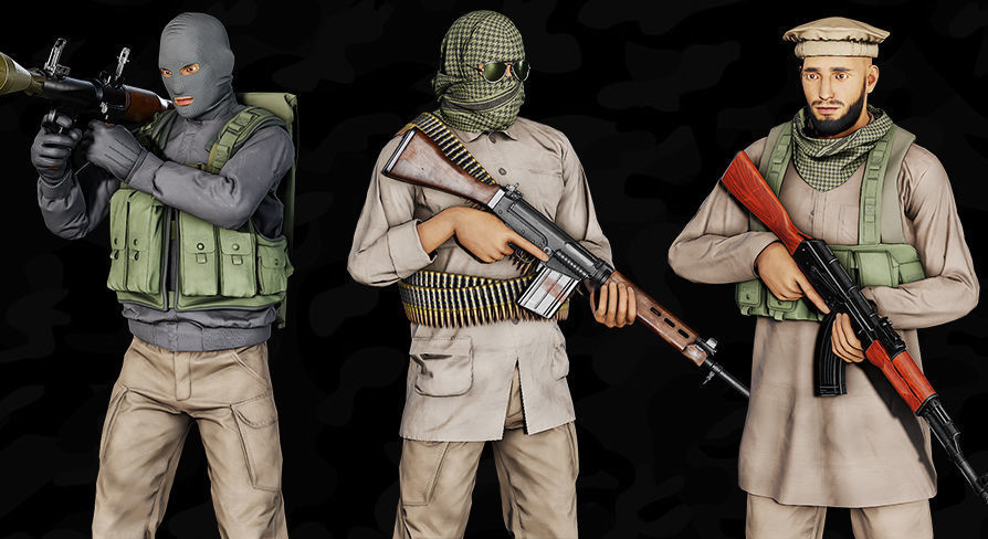3D model Modular Insurgents Pack VR / AR / low-poly | CGTrader