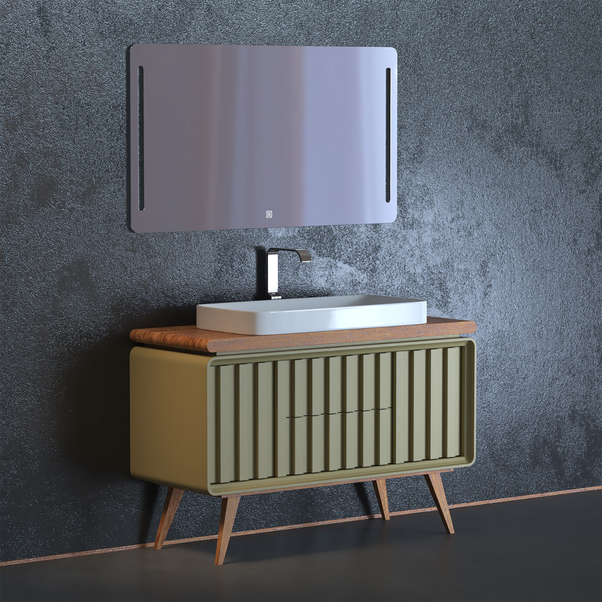 Vanity unit 001 free 3D model animated | CGTrader