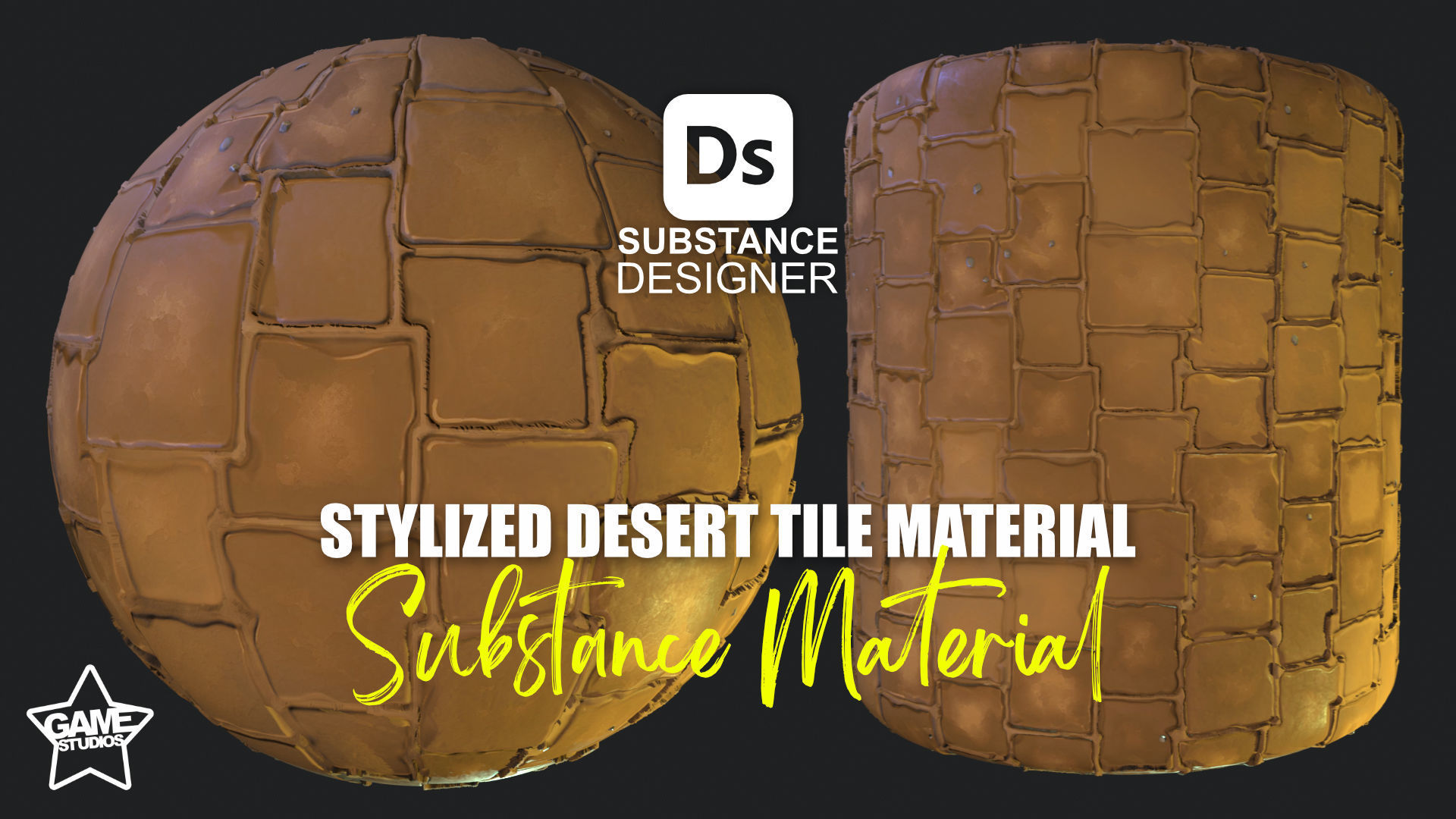 Stylized Desert Tiles Material 06 - Substance 3D Designer Texture ...