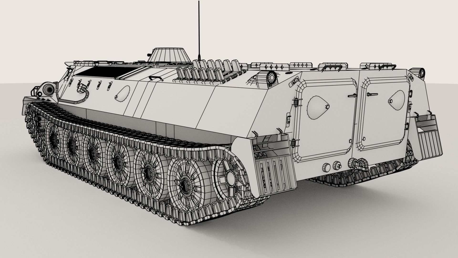MT-LB Soviet-Russian APC 3D model | CGTrader