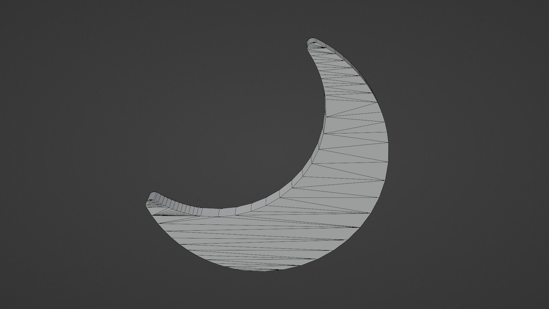 3D model Pink Crescent Moon VR / AR / low-poly | CGTrader