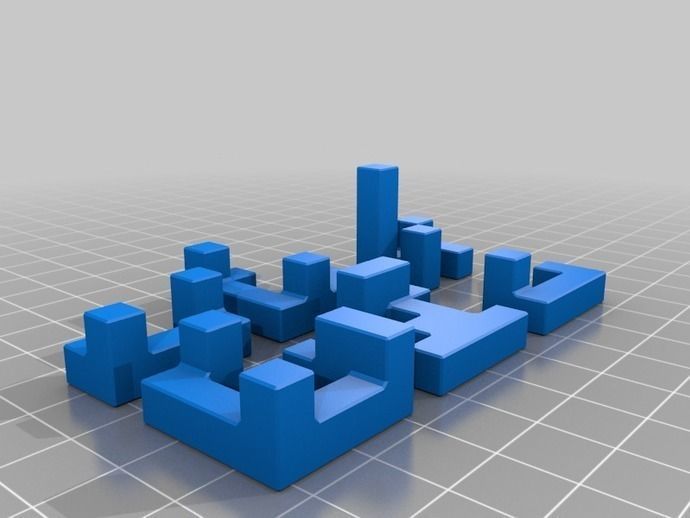 3D Printable Interlocking Puzzle - Brain Teaser for All Ages 3D model ...