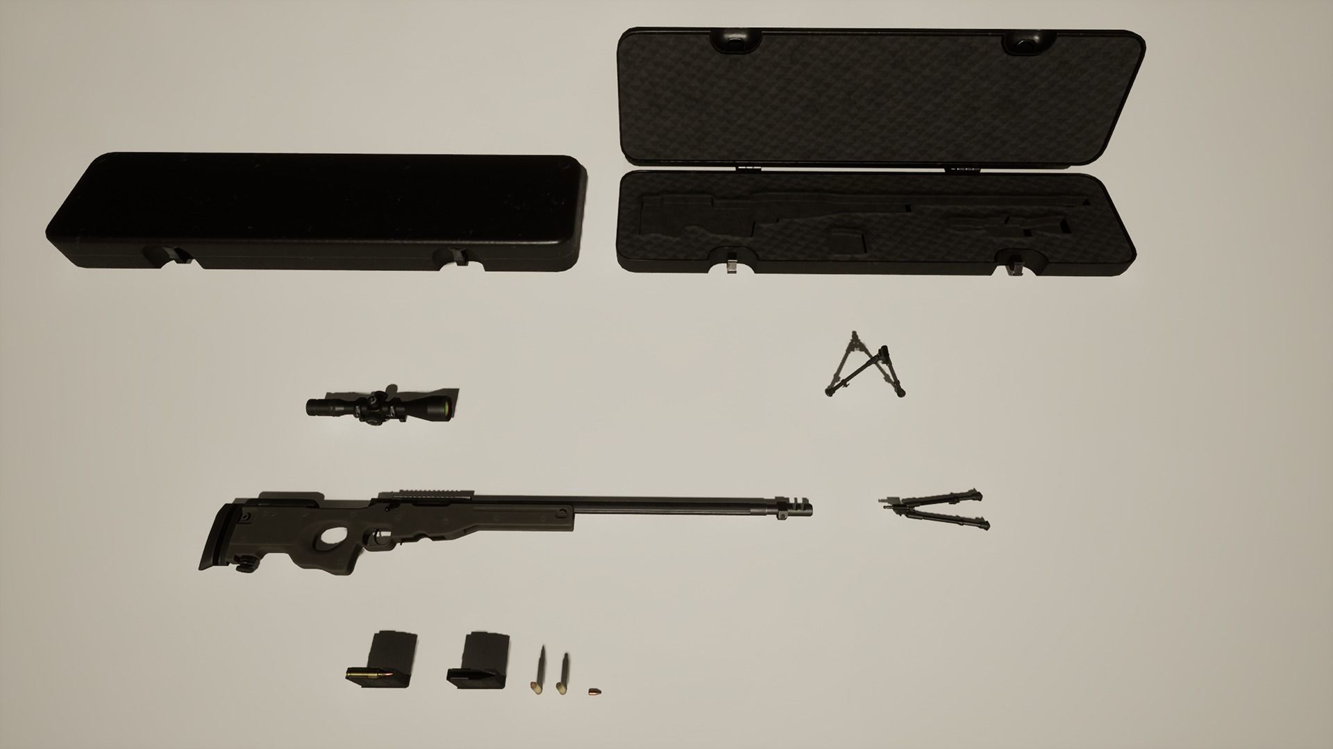 3D model AWM Sniper Rifle - Game Ready VR / AR / low-poly | CGTrader