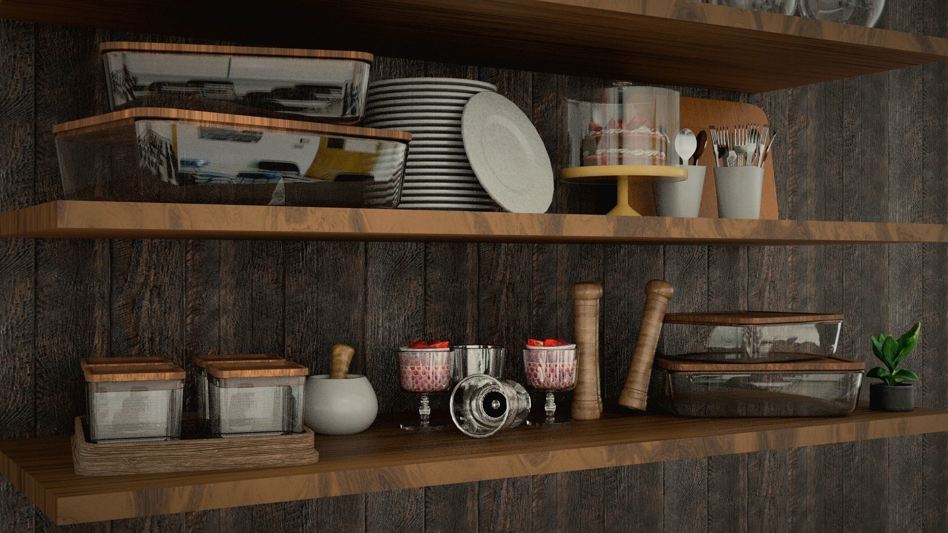 3D model Kitchen Set utensils and tools VR / AR / low-poly | CGTrader