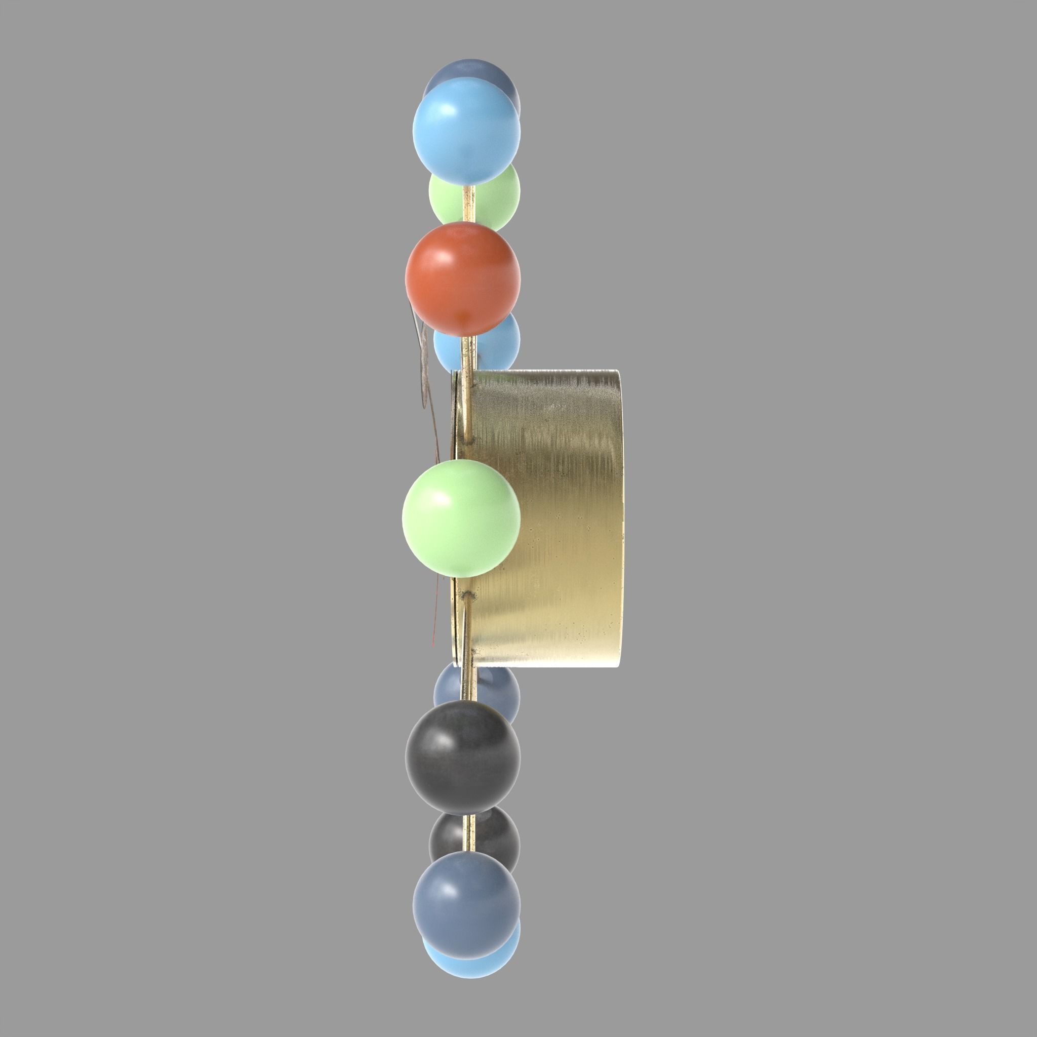 George Nelson Ball Clock Vintage Original 1950 Version 3D model | CGTrader