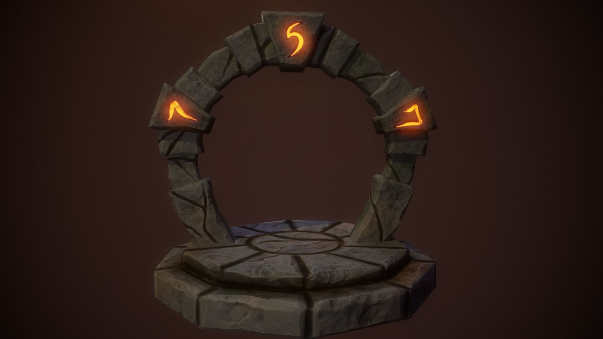 Stylized Portal V1 free VR / AR / low-poly 3D model | CGTrader