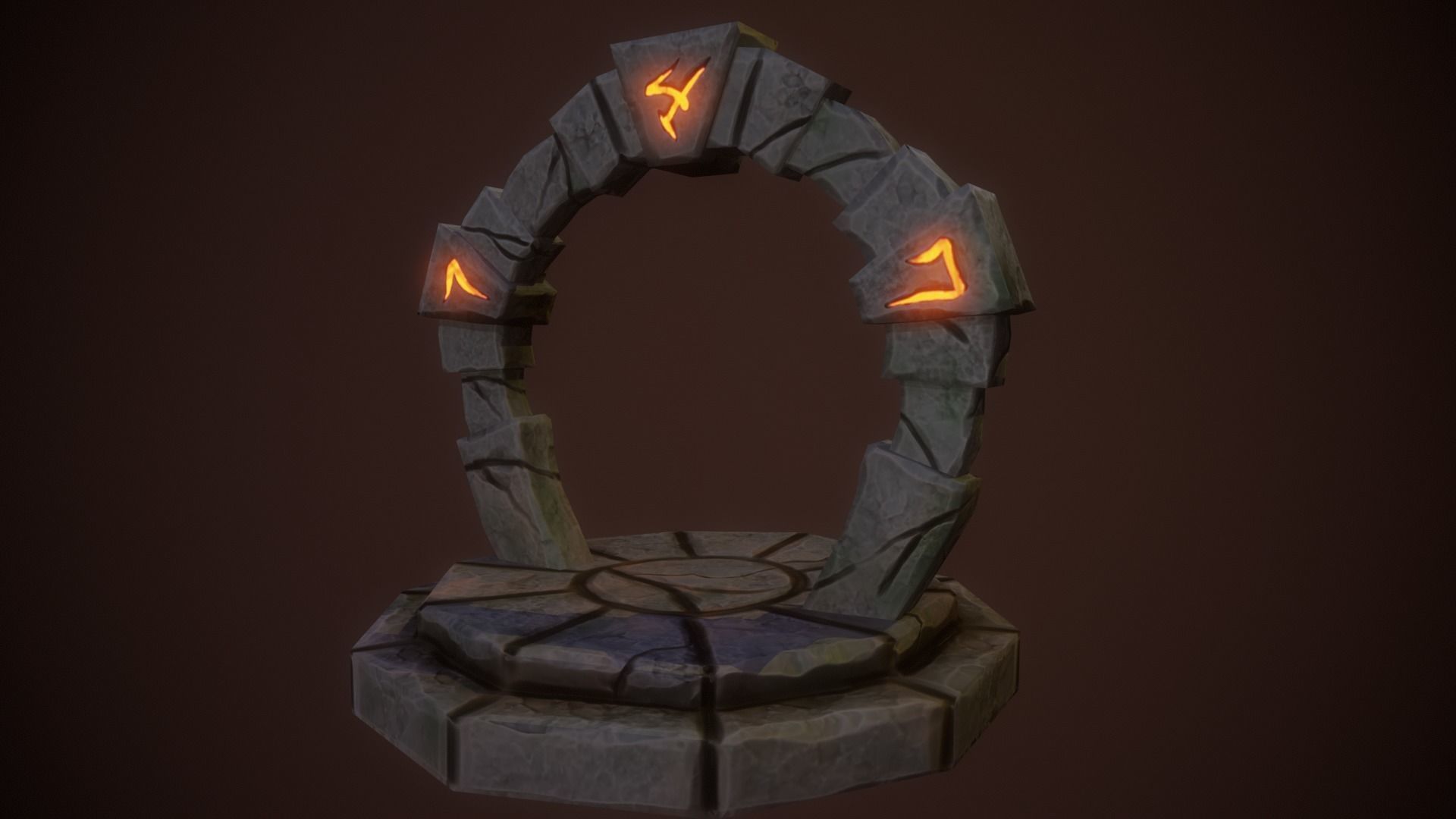 Stylized Portal V1 free VR / AR / low-poly 3D model | CGTrader