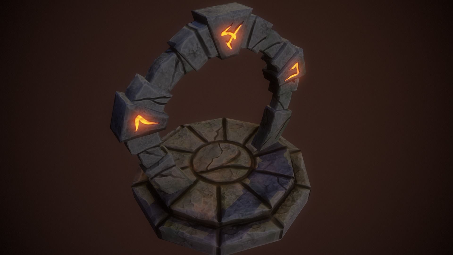 Stylized Portal V1 free VR / AR / low-poly 3D model | CGTrader