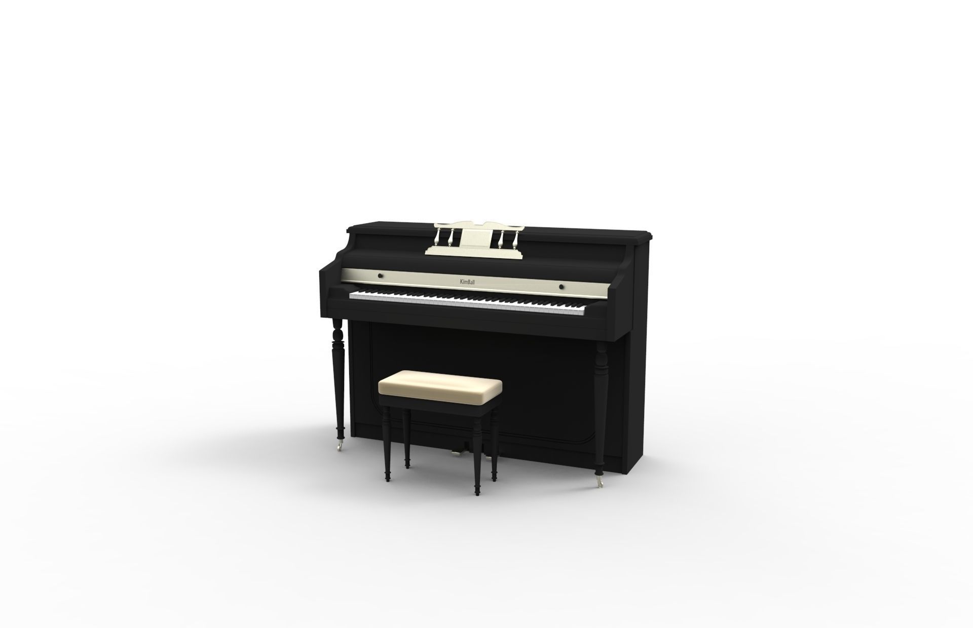 3D model KimBall Piano VR / AR / low-poly | CGTrader