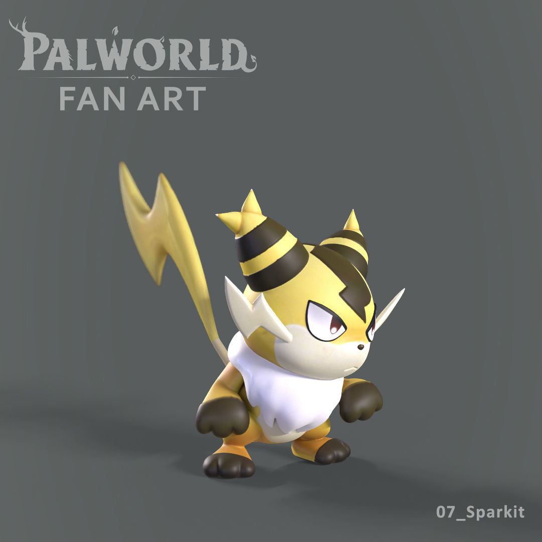 PALWORLD 07 SPARKIT FANART 3D model 3D printable | CGTrader