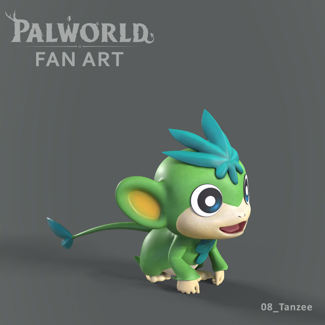 PALWORLD 08 TANZEE FANART 3D model 3D printable | CGTrader