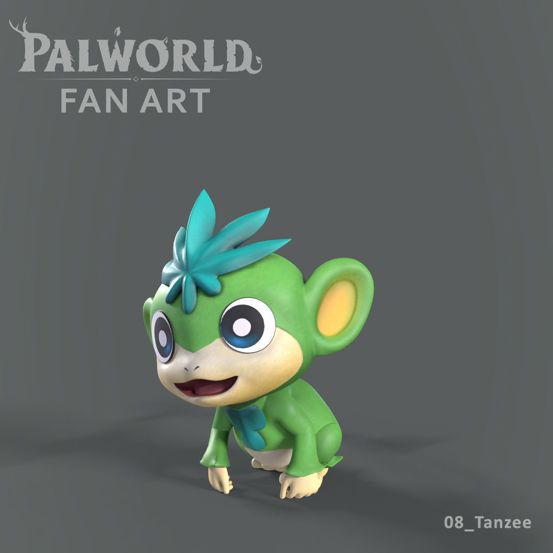 PALWORLD 08 TANZEE FANART 3D model 3D printable | CGTrader