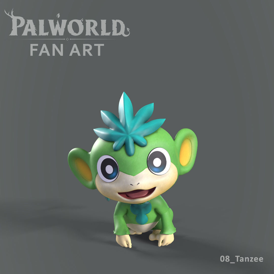 PALWORLD 08 TANZEE FANART 3D model 3D printable | CGTrader
