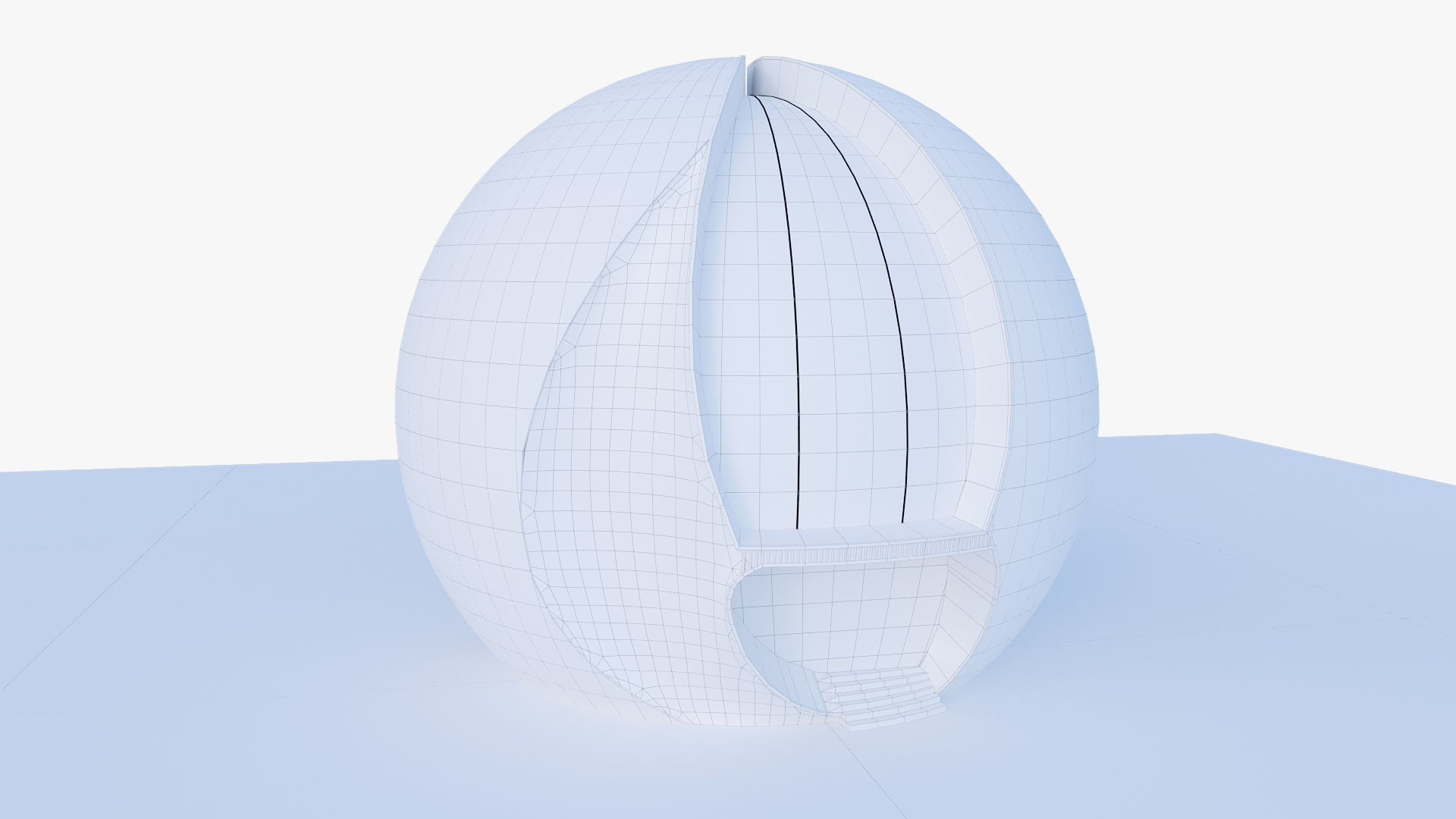 Future Sphere building 3D model | CGTrader