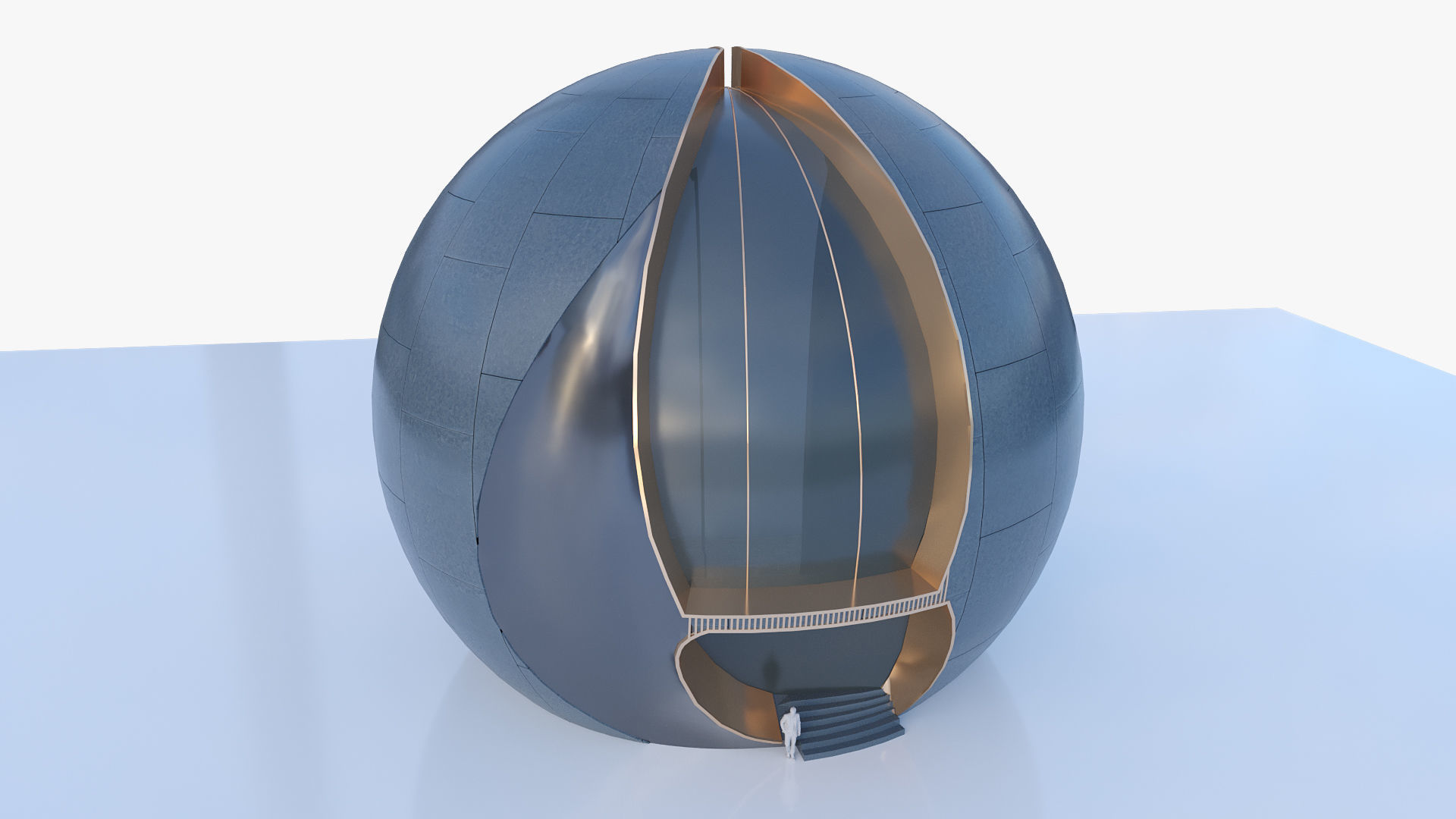 Future Sphere building 3D model | CGTrader