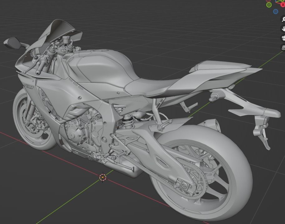 Yamaha R1 3D model 3D printable | CGTrader