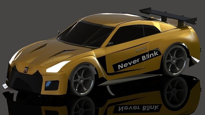 Nissan GTR 3D model 3D printable | CGTrader