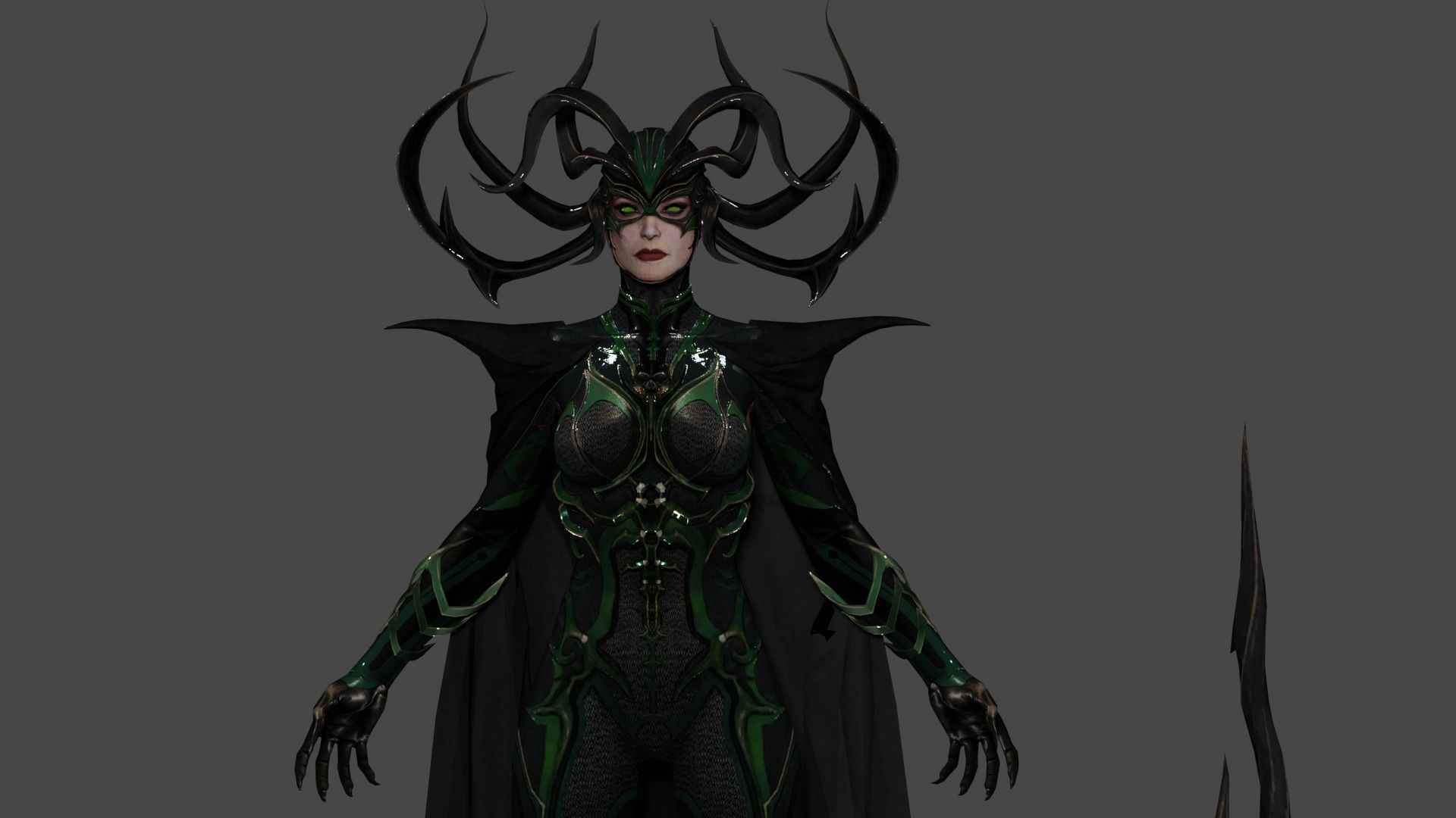 Hela Marvel 3d Model 3D model rigged | CGTrader