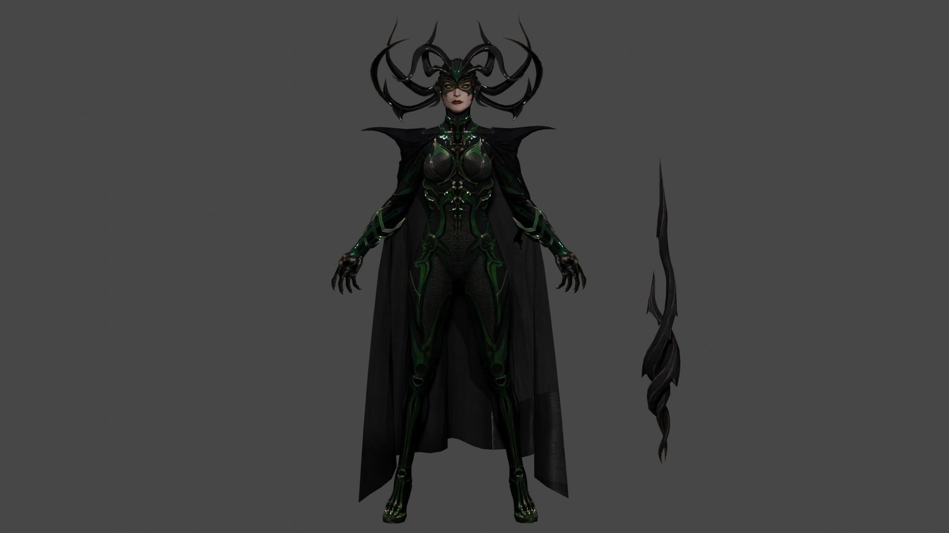 Hela Marvel 3d Model 3D model rigged | CGTrader