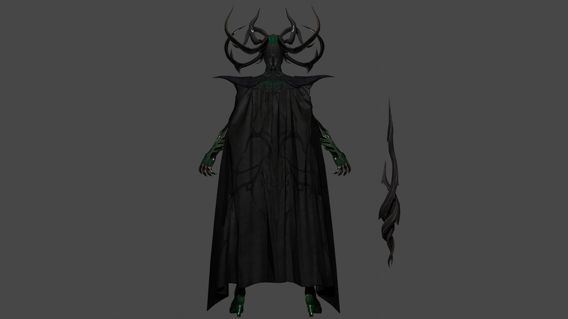 Hela Marvel 3d Model 3D model rigged | CGTrader